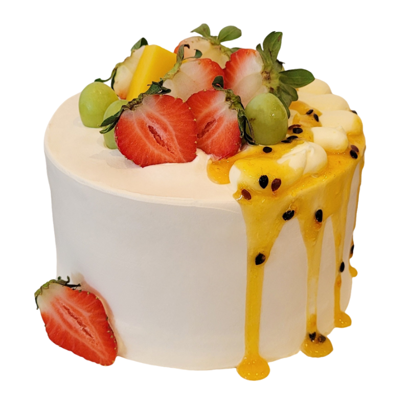 Passion Fruit Mousse Cake