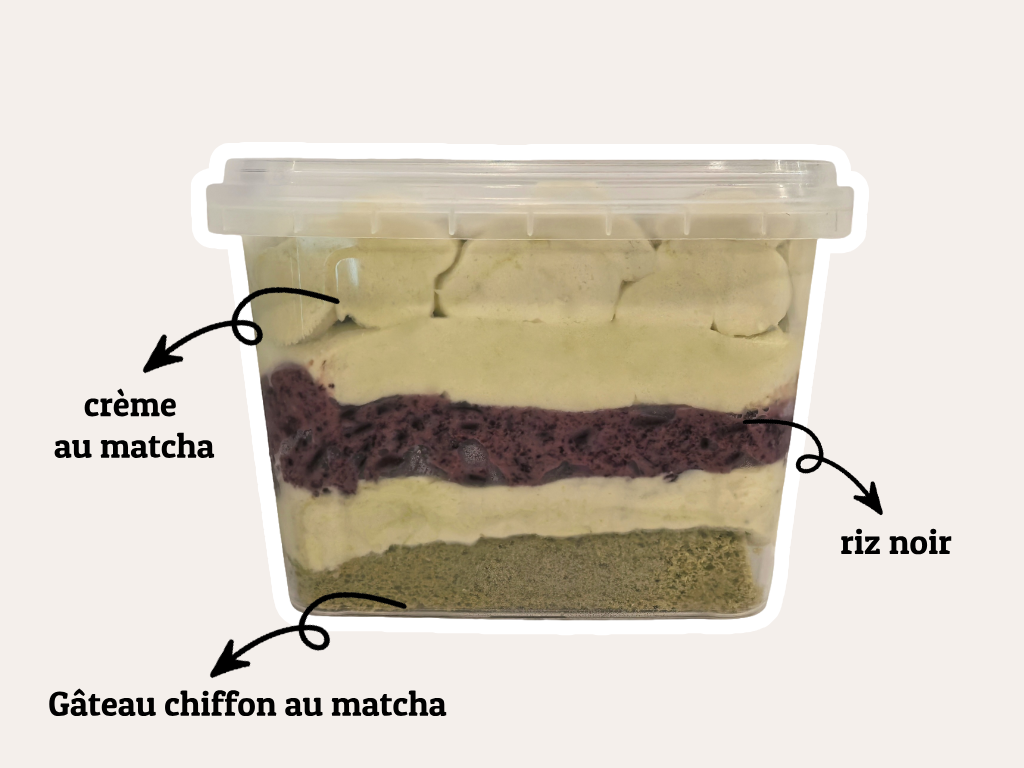 Matcha and Sticky Rice Box Cake