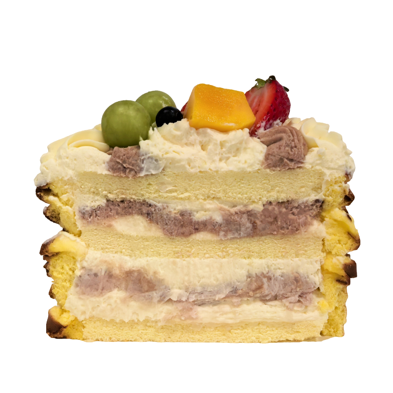 5 inches Taro and Chestnut Cake