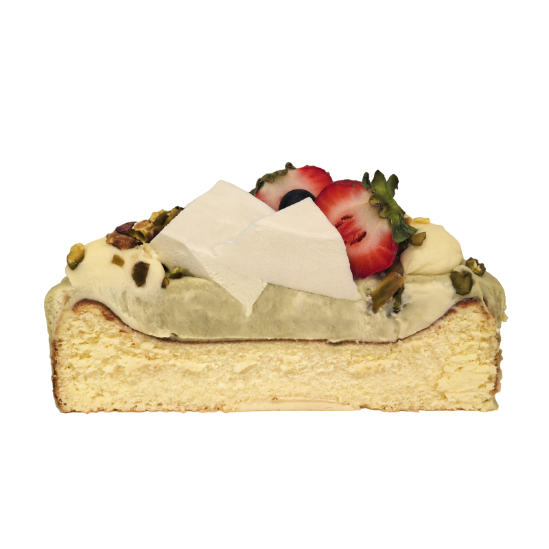 Pistachio Basque Cake